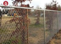China 2mx15m Portable Chain Link Fence Panels Zinc Coated Wire Mesh Fencing for sale