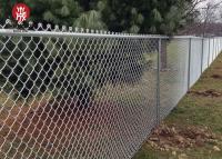 China Width 0.5m Vinyl Covered Chain Link Fence 4mm Carbon Steel Wire Mesh for sale