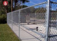 China Strong Flexibility Dia 4.5mm Chain Link Mesh Fence Temporary Isolation for sale
