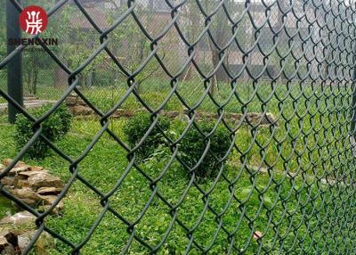 China Durable 75x75mm Chain Link Mesh Fence PVC Coated Diamond Mesh for sale