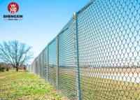 China Width 0.5m Vinyl Covered Chain Link Fence 4mm Carbon Steel Wire Mesh for sale