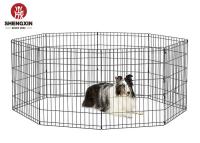 China Powder Coated SGS Medium Size Pet Crate Outdoor Dog Cage With Tarpaulin for sale