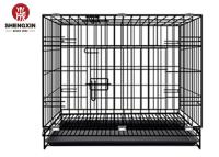 China Various Sizes Folded 36 Inch Metal Dog Cage Puppy Dog Cage With Lock for sale