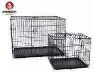 China Various Sizes Folded 36 Inch Metal Dog Cage Puppy Dog Cage With Lock for sale