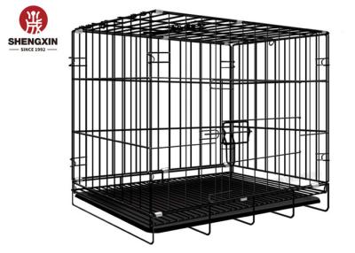 China ISO9001 42 Inch Wire Dog Crate With Wheels Multiple Sizes for sale