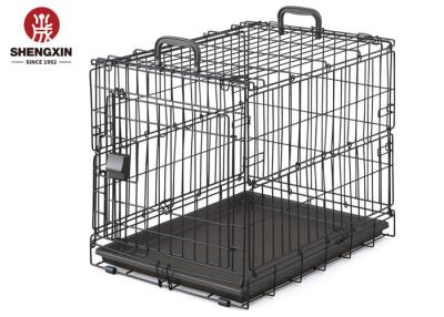 China Portable Foldable 36inch XXL Metal Dog Crate Space Saving Storage for sale