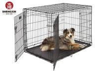 China Space Saving 60x43x49.5cm Metal Dog Cage Sustainable Collapsible for sale