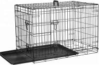 China Galvanized Large Metal Dog Kennel Temporary Indoor 19 Inch Dog Crate for sale
