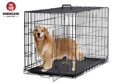 China Breathable 2.8kg Stainless Steel Dog Cage For Pet Transport for sale