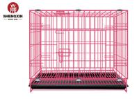 China 18 Inch Portable Welded Wire Mesh SGS Large Metal Dog Cage for sale