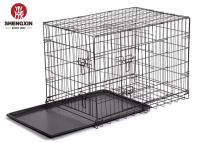 China Double Door 4kg Metal Dog Cage 24 Inch Outdoor Removable for sale