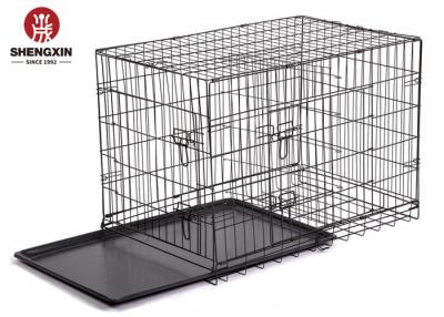 China Double Door 4kg Metal Dog Cage 24 Inch Outdoor Removable for sale