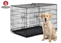 China Double Door 4kg Metal Dog Cage 24 Inch Outdoor Removable for sale