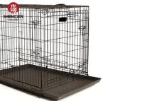 China Galvanized Large Metal Dog Kennel Temporary Indoor 19 Inch Dog Crate for sale