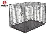 China Powder Coated 122x78x84cm Metal Puppy Crate 30 Inch Dog Kennel for sale