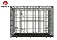 China Powder Coated 122x78x84cm Metal Puppy Crate 30 Inch Dog Kennel for sale