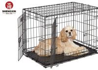 China Breathable 2.8kg Stainless Steel Dog Cage For Pet Transport for sale