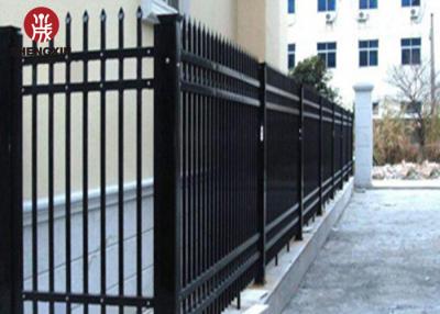 China PVC Coated 2100mm Galvanized Steel Guardrail Steel Wrought Iron Fence for sale