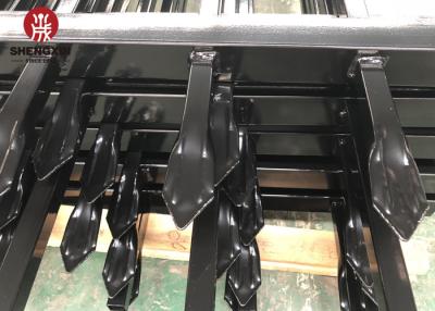 China 1.8x2.4m 2.1x2.4m Black Metal Fence Panels Eco Friendly for sale