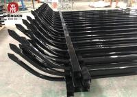 China Wrought Iron 1.5mm Steel Fence Panel With 4 Layer Antiseptic Treatment for sale