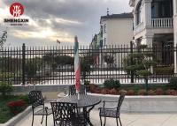 China Rodent Proof 2100mmx2400mm Steel Fence Panel Metal Wrought Iron Fence for sale