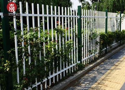 China Garden Land 2.4m Welded Steel Fence Panel Corrosion Resistance for sale