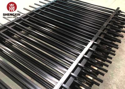 China Zinc Coated 1.8x2.4m Steel Fence Panel Metal Wrought Iron for sale