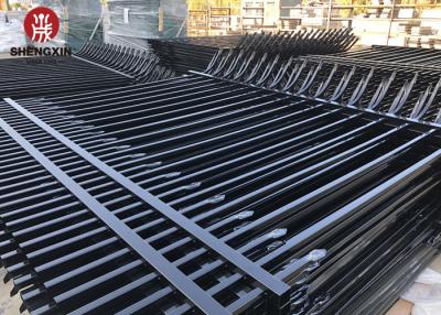 China Heat Treated 1.8m Steel Fence Panel Steel Picket Fence for sale