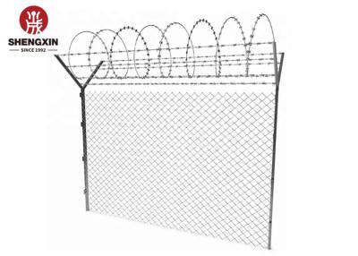 China 3.0mm Pvc Coated Chain Link Fence Panels Cyclone Mesh Fencing High Security for sale