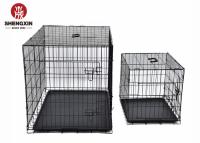 China Folding Indoor Double Doors Wire Transport XL Metal Dog Cage Large for sale