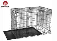 China Custom Double Doors 48 Inch Heavy Duty Steel Dog Cage for sale