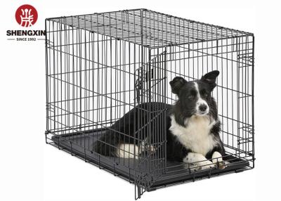 China BV Custom Double Doors 48 Inch Lightweight Metal Dog Crate for sale