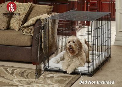 China Multi Size Black Outdoor Folding Wire 4.0mm Steel Dog Crate Large for sale