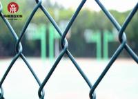 China Green Pvc Coated Ss201 Cyclone Chain Link Fence Acid Resistance for sale