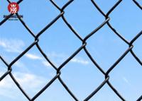 China Pvc Coated Galvanized Backyard 2.5 M Black Chain Link Fence Roll for sale