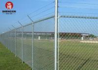 China 6ft 60x60mm Pvc Coated Chain Link Fencing Black Assembled for sale