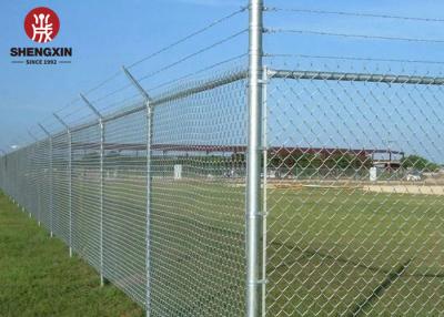 China 6ft 60x60mm Pvc Coated Chain Link Fencing Black Assembled for sale
