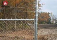 China 1.2m Height Chain Link Mesh Fence Hot Dipped Galvanized And Pvc Coated for sale