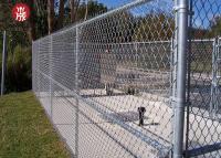 China Black Pvc Coated Electro Galvanized 1.2mm Chain Link Mesh Fence For Backyard for sale