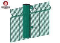 China Railway Station 358 Security Fence 2.1meter High Barbed Wire Mesh for sale