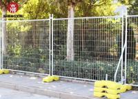 China Galvanized 75x75mm Temporary Fence Panels Australia Stand With Plastic Feet for sale