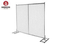 China 32mm Temporary Construction Chain Link Fence Hot Dipped Galvanization Insurance for sale