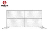 China Portable 6x12 Chain Link Fence Panels Galvanized Iron For Events for sale
