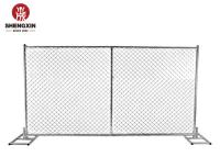 China Galvanized Metal 1.8m Portable Chain Link Fence Panels for sale