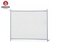 China 6x12 40mm Portable Chain Link Fence Panels Galvanized for sale