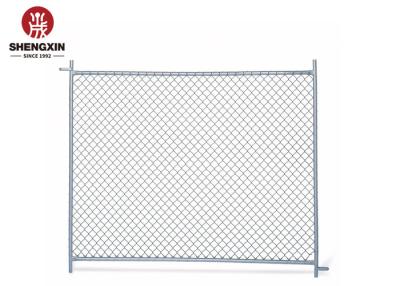 China 6x12 40mm Portable Chain Link Fence Panels Galvanized for sale