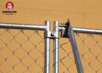 China Polishing H 6 Ft * L 8.5 Ft Chain Link Temporary Fence for sale