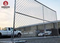 China Iron Wire Mesh 2.5mm Temporary Chain Link Fence For Construction for sale