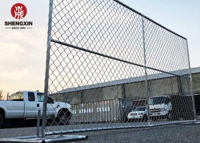 China Iron Wire Mesh 2.5mm Temporary Chain Link Fence For Construction for sale