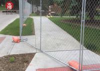 China Iron Wire Mesh 2.5mm Temporary Chain Link Fence For Construction for sale